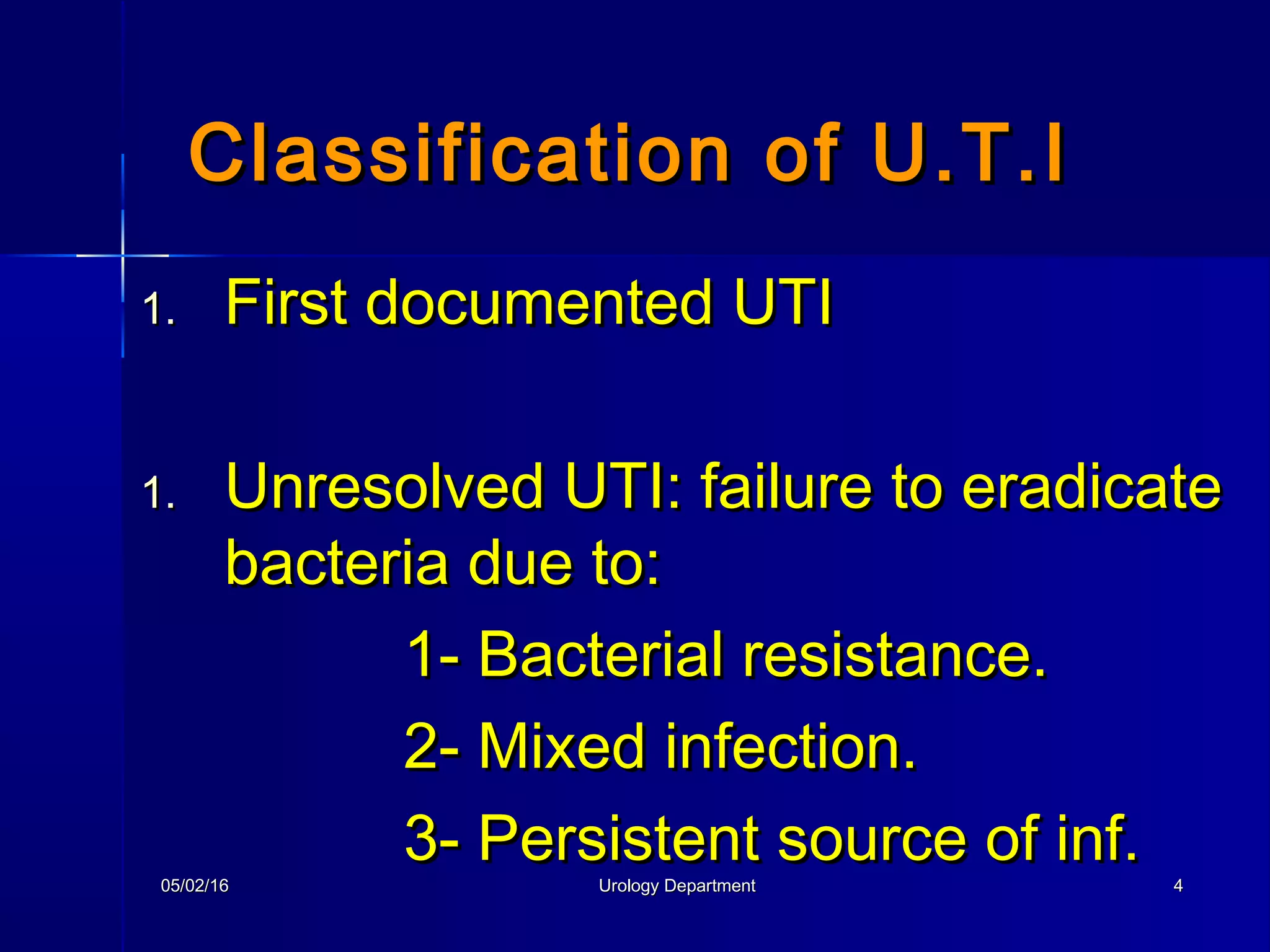 Non Specific Urinary Tract Infection | PPT