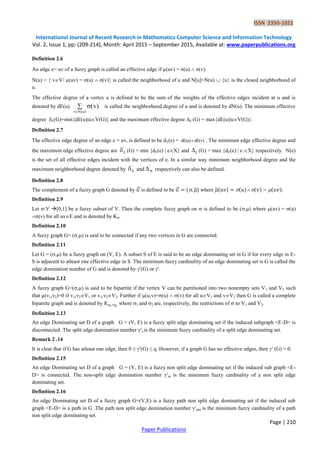 Non Split Edge Domination in Fuzzy Graphs | PDF