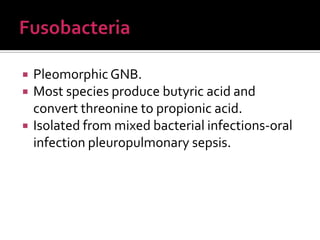 Non sporing anaerobes-Microbiology | PPTX