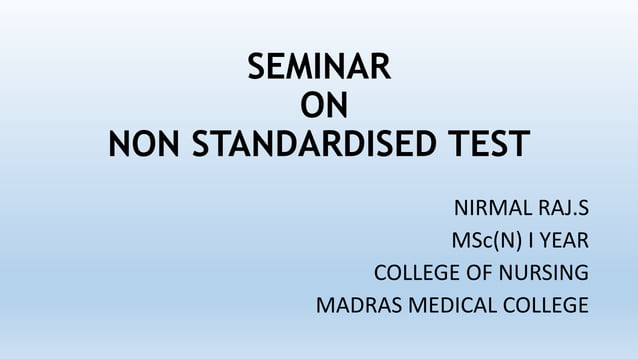NON STANDARDISED TEST.pptx