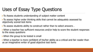 Non standardized tests | PPTX