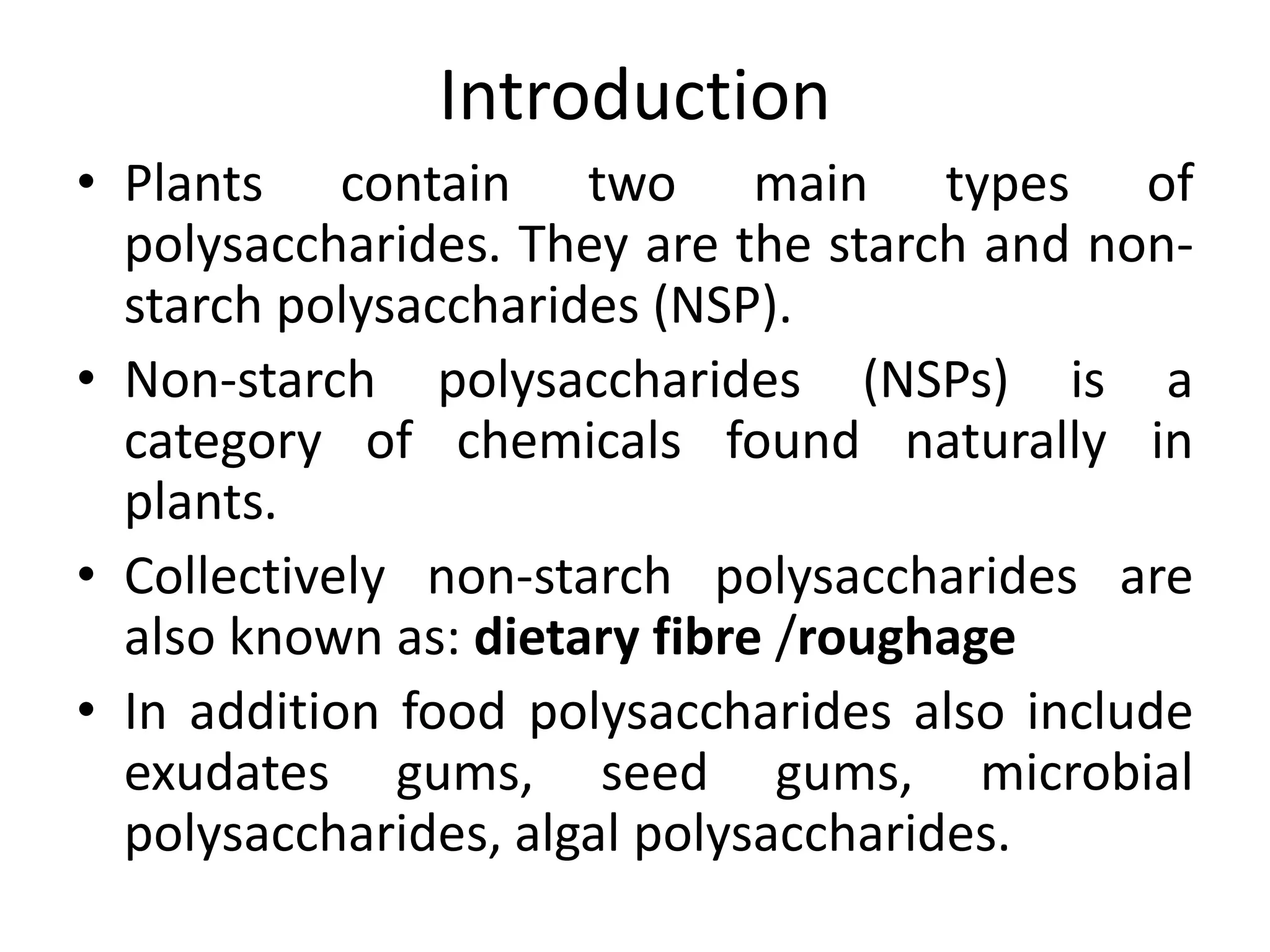 NON STARCH POLYSACCHARIDES.ppt