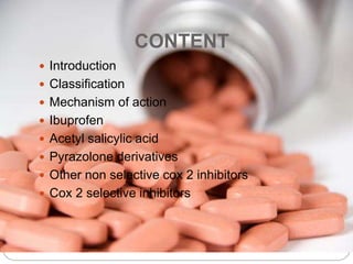 Nonsteroidal anti inflammatory drugs | PPTX