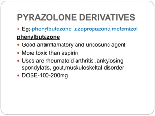 Nonsteroidal anti inflammatory drugs | PPTX | Lung and Respiratory Health | Diseases and Conditions
