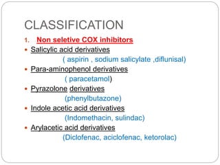 Nonsteroidal anti inflammatory drugs | PPTX | Lung and Respiratory ...