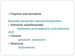 Nonsteroidal anti inflammatory drugs | PPTX | Lung and Respiratory ...