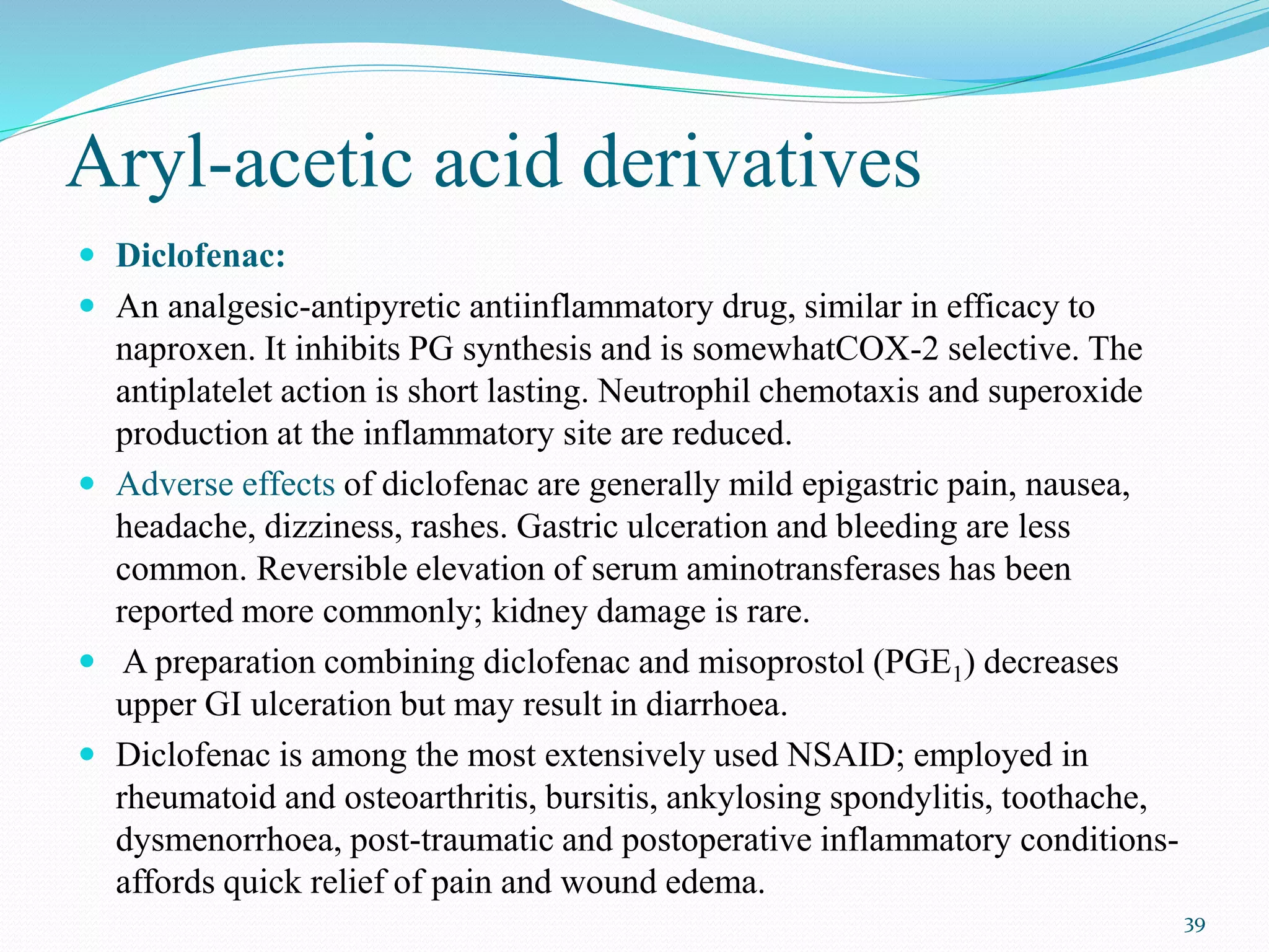 Nonsteroidal anti inflammatory drugs (NSAIDS) | PPTX