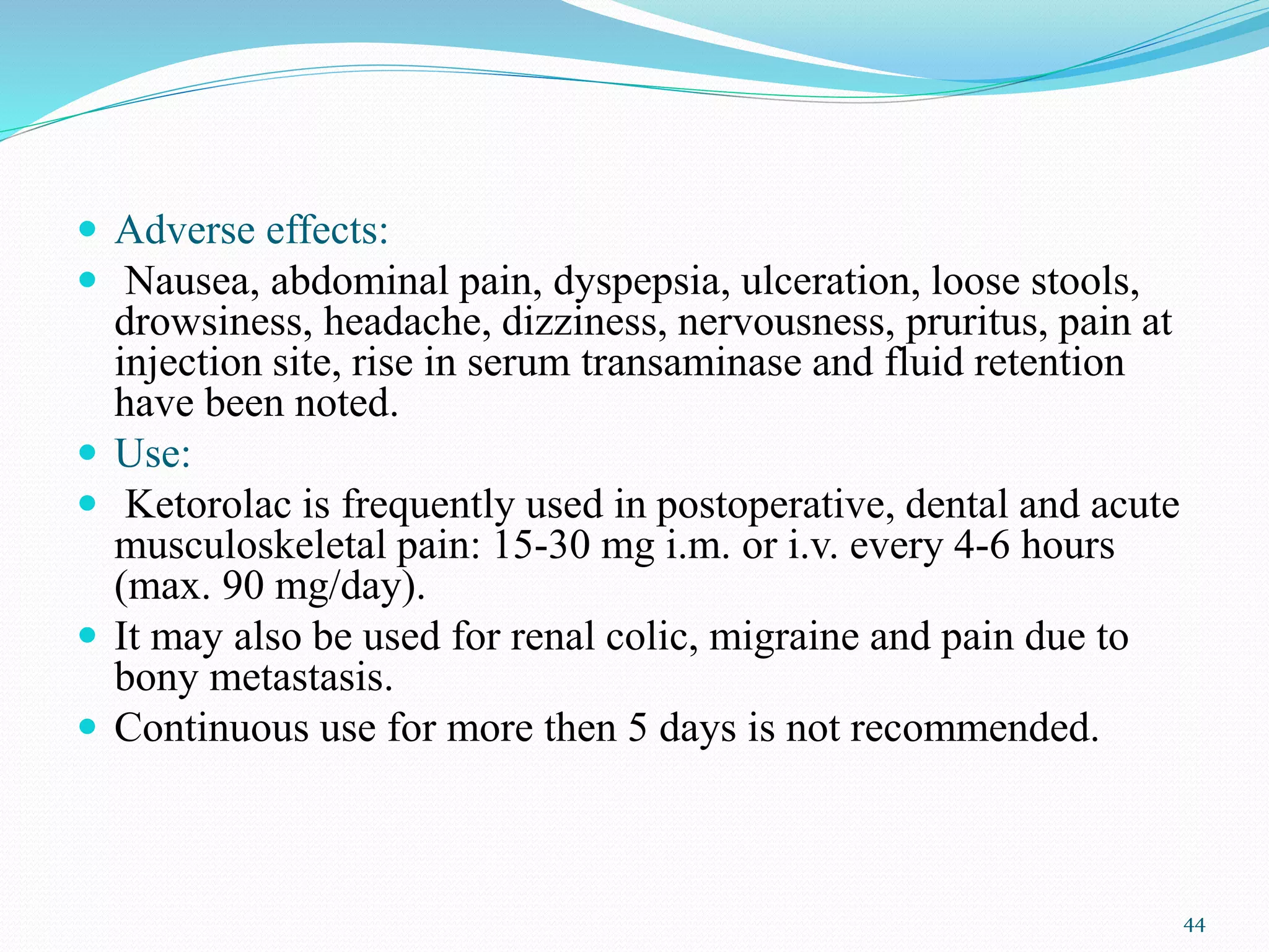 Nonsteroidal anti inflammatory drugs (NSAIDS) | PPTX