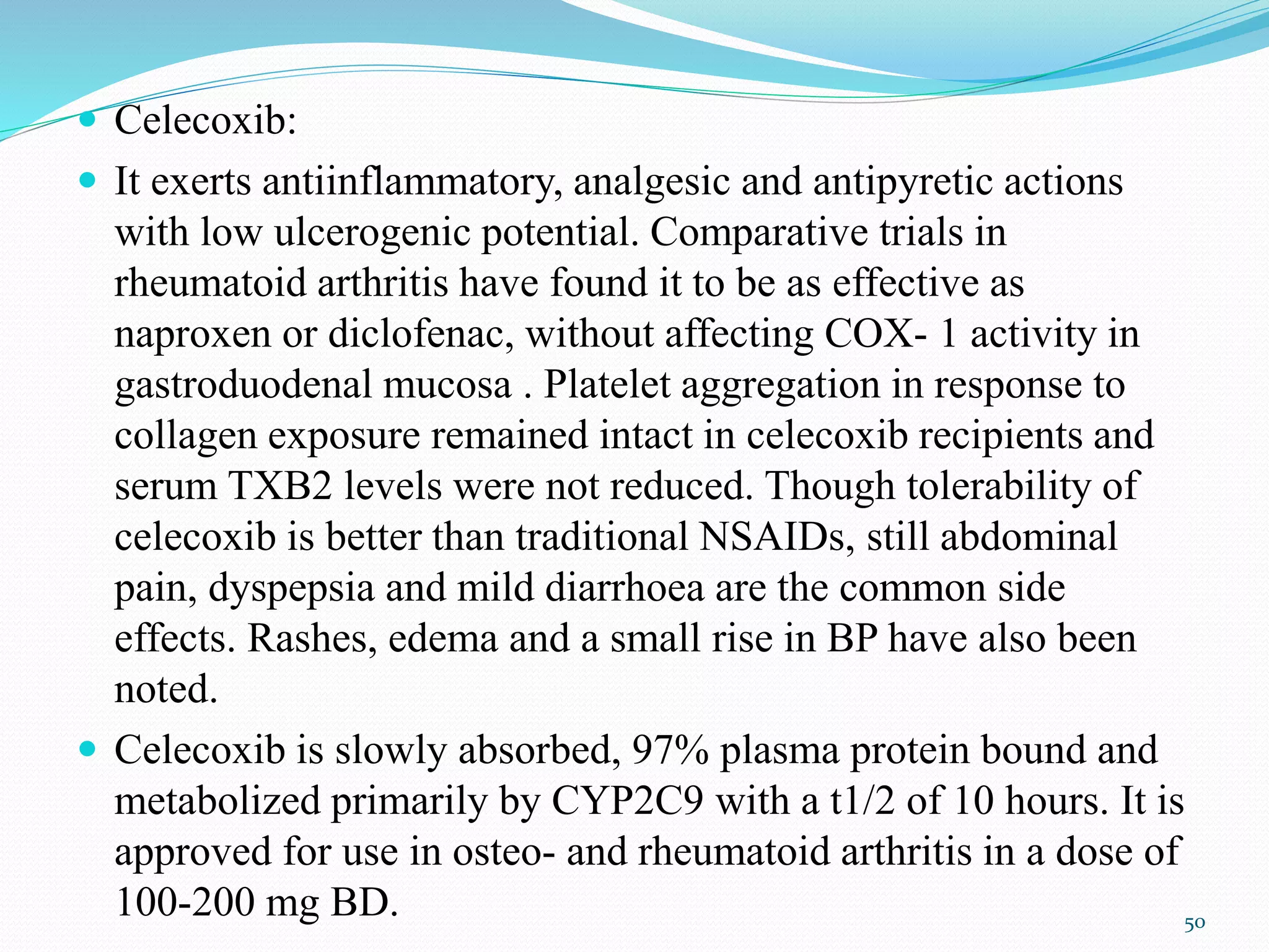 Nonsteroidal anti inflammatory drugs (NSAIDS) | PPTX