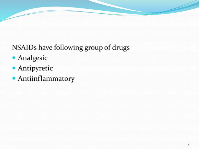 Nonsteroidal anti inflammatory drugs (NSAIDS) | PPTX | Pharmaceutical ...