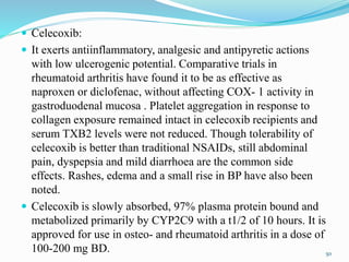 Nonsteroidal anti inflammatory drugs (NSAIDS) | PPTX
