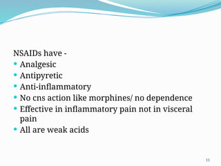 Non-steroidal anti-inflammatory drugs.p | PPT