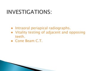 Nonsurgical management of large periapical lesions | PPTX