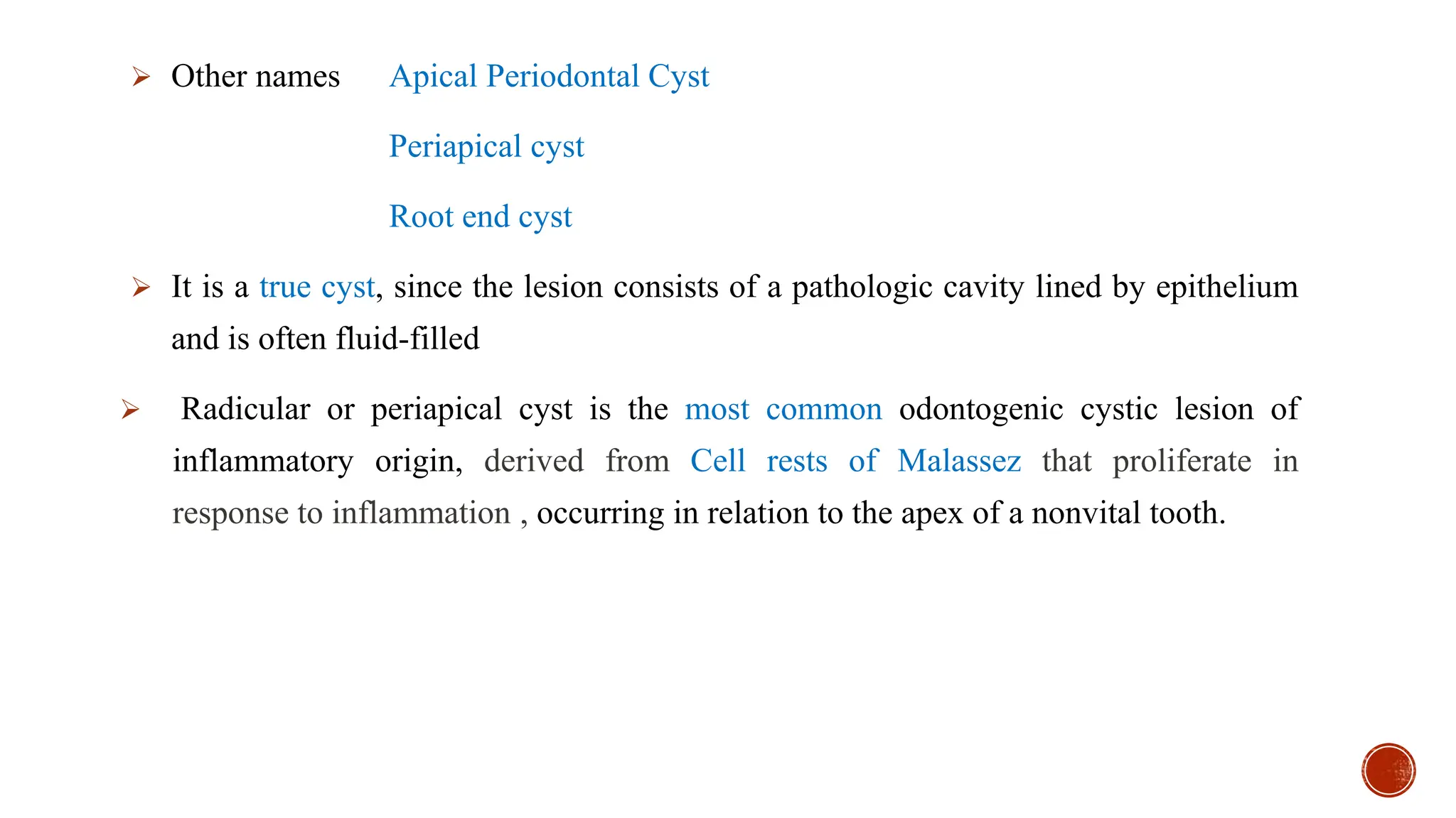 NON SURGICAL MANAGEMENT OF RADICULAR CYST.pptx | Dental Health ...