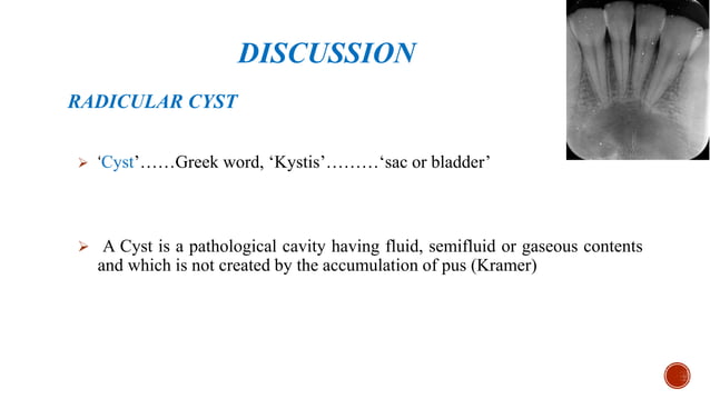 NON SURGICAL MANAGEMENT OF RADICULAR CYST.pptx
