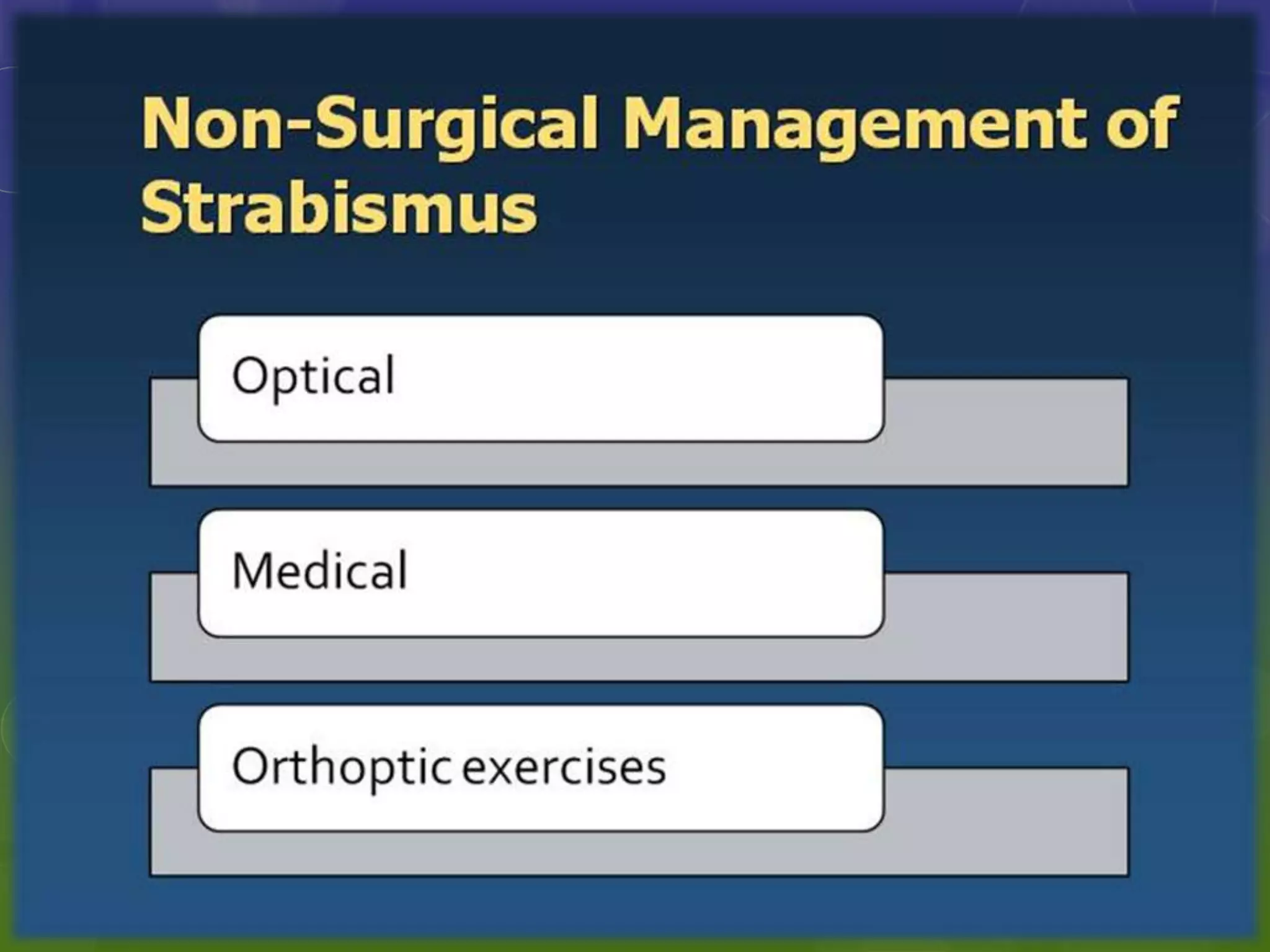 Non surgical management of strabismus .ppt