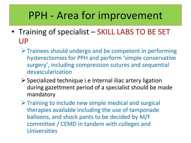 Non-Surgical Management of PPH