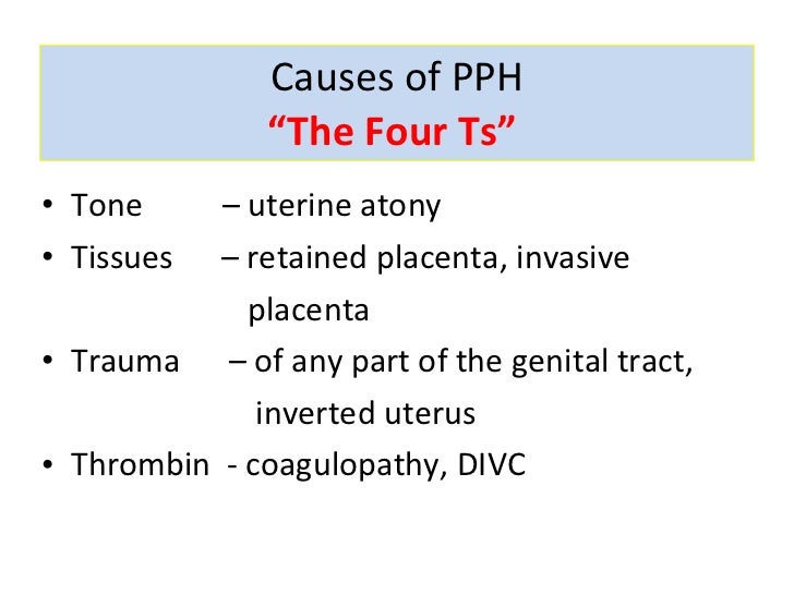 Non-Surgical Management of PPH