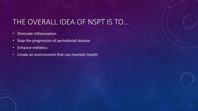 Nonsurgical periodontal therapy (nspt) presentation | PPTX