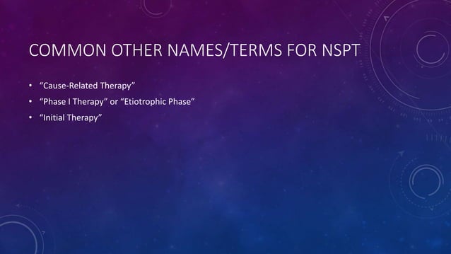 Nonsurgical periodontal therapy (nspt) presentation | PPTX