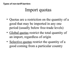 Nontariff trade barriers | PPT