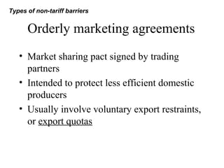 Nontariff trade barriers | PPT