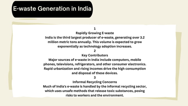 E-waste And E-waste Management Presentation | PPT