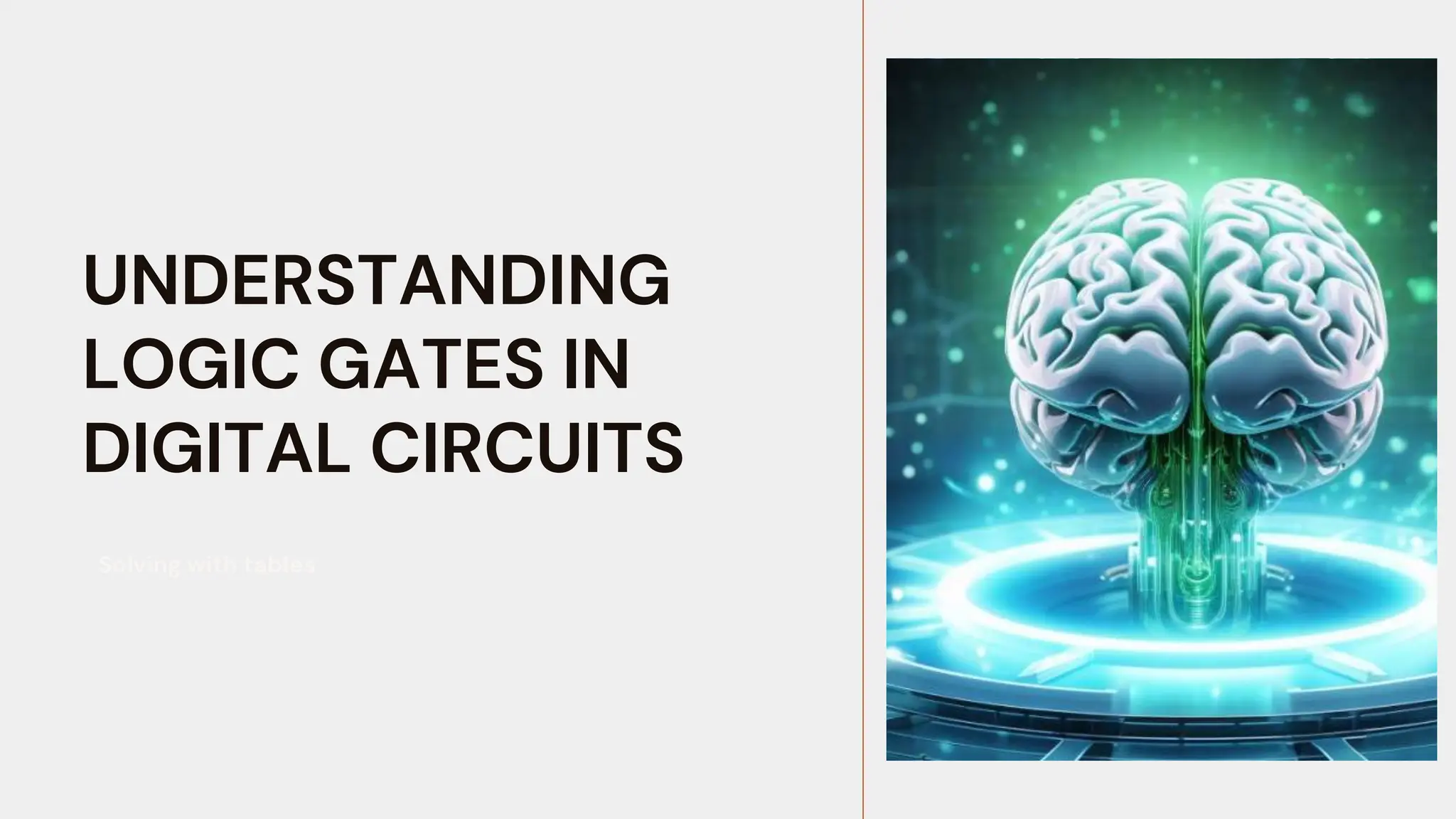 Inverter Logic Gate Truth Table