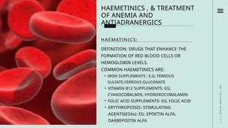 DRUGS USED IN TREATMENT OF CARDIOVASCULAR DISEASES.pptx