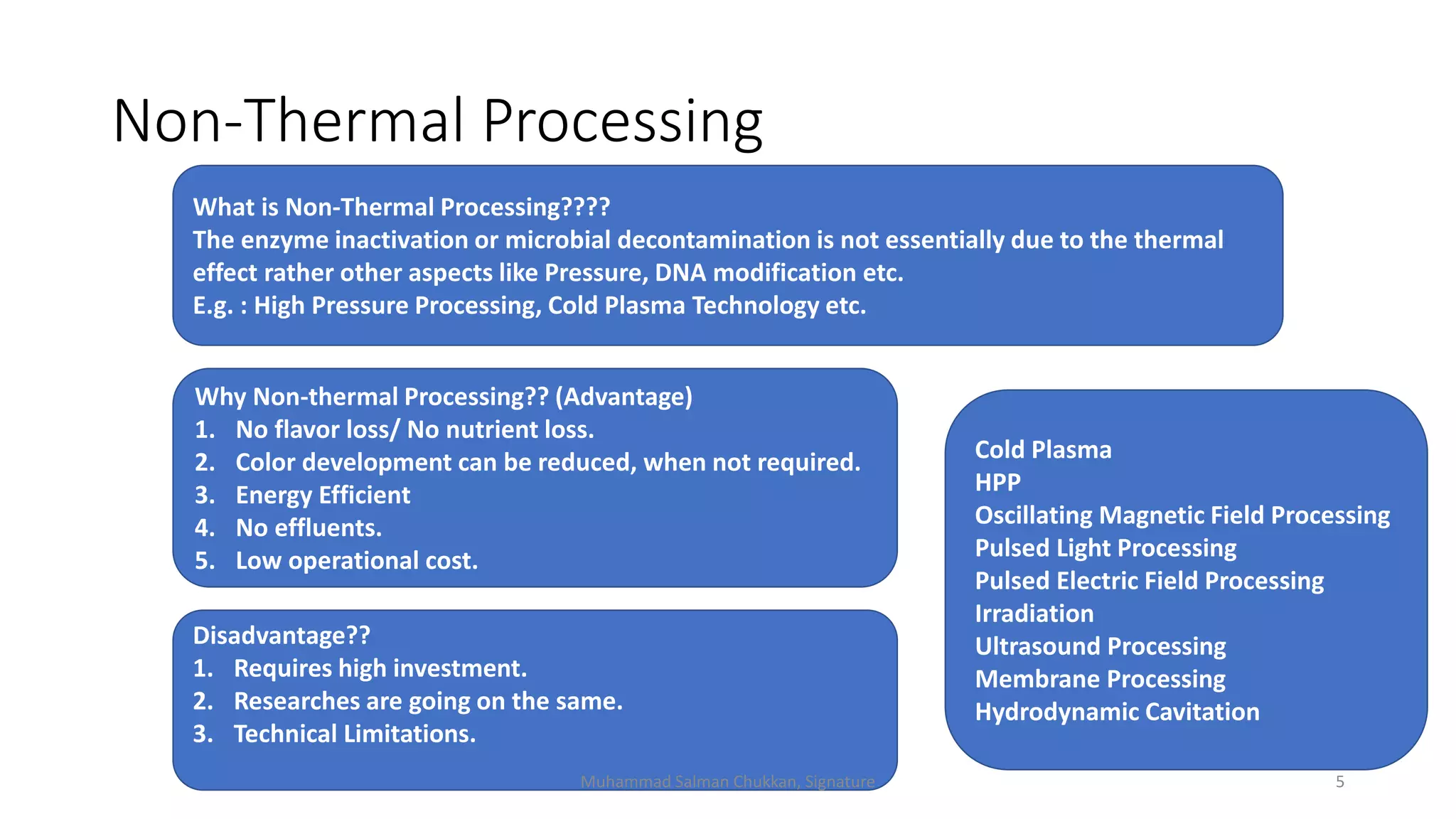 Non thermal processing-Cold plasma and HPP | PDF