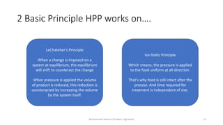 Non thermal processing-Cold plasma and HPP | PPT
