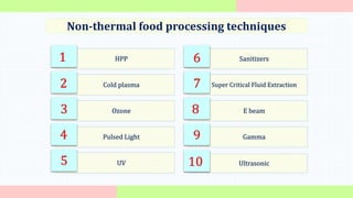 Non thermal processing and thermal processing, concept, mechanism and ...