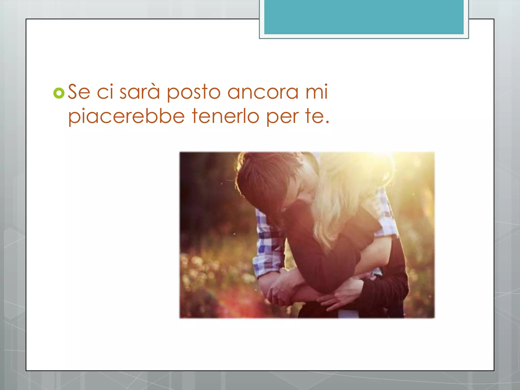 Non ti prometto niente | PPTX