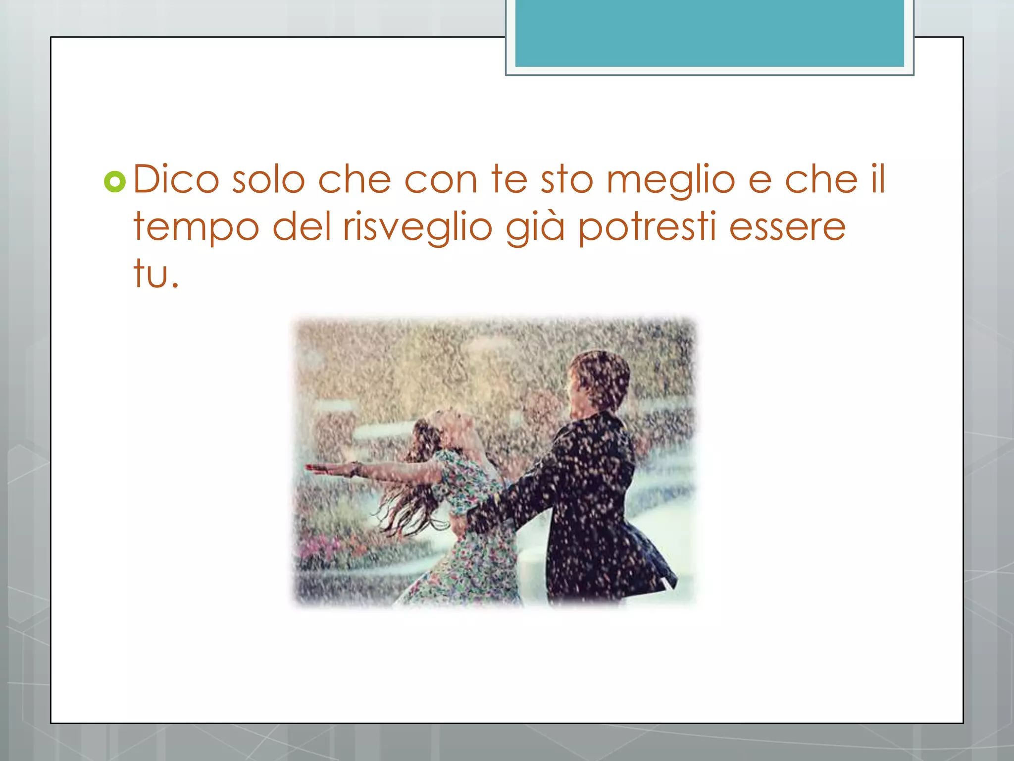 Non ti prometto niente | PPTX