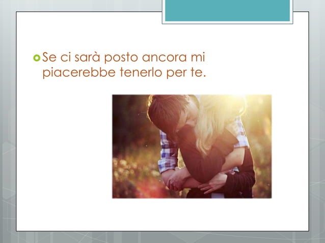 Non ti prometto niente | PPT