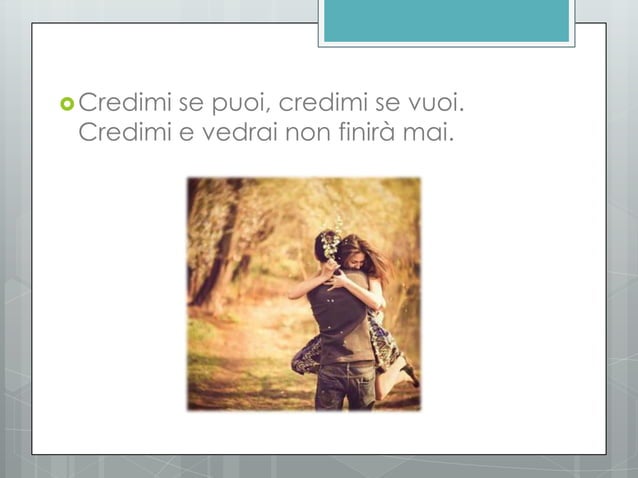 Non ti prometto niente | PPT