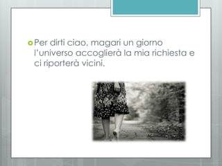 Non ti prometto niente | PPT