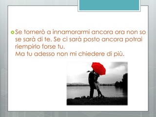 Non ti prometto niente | PPT
