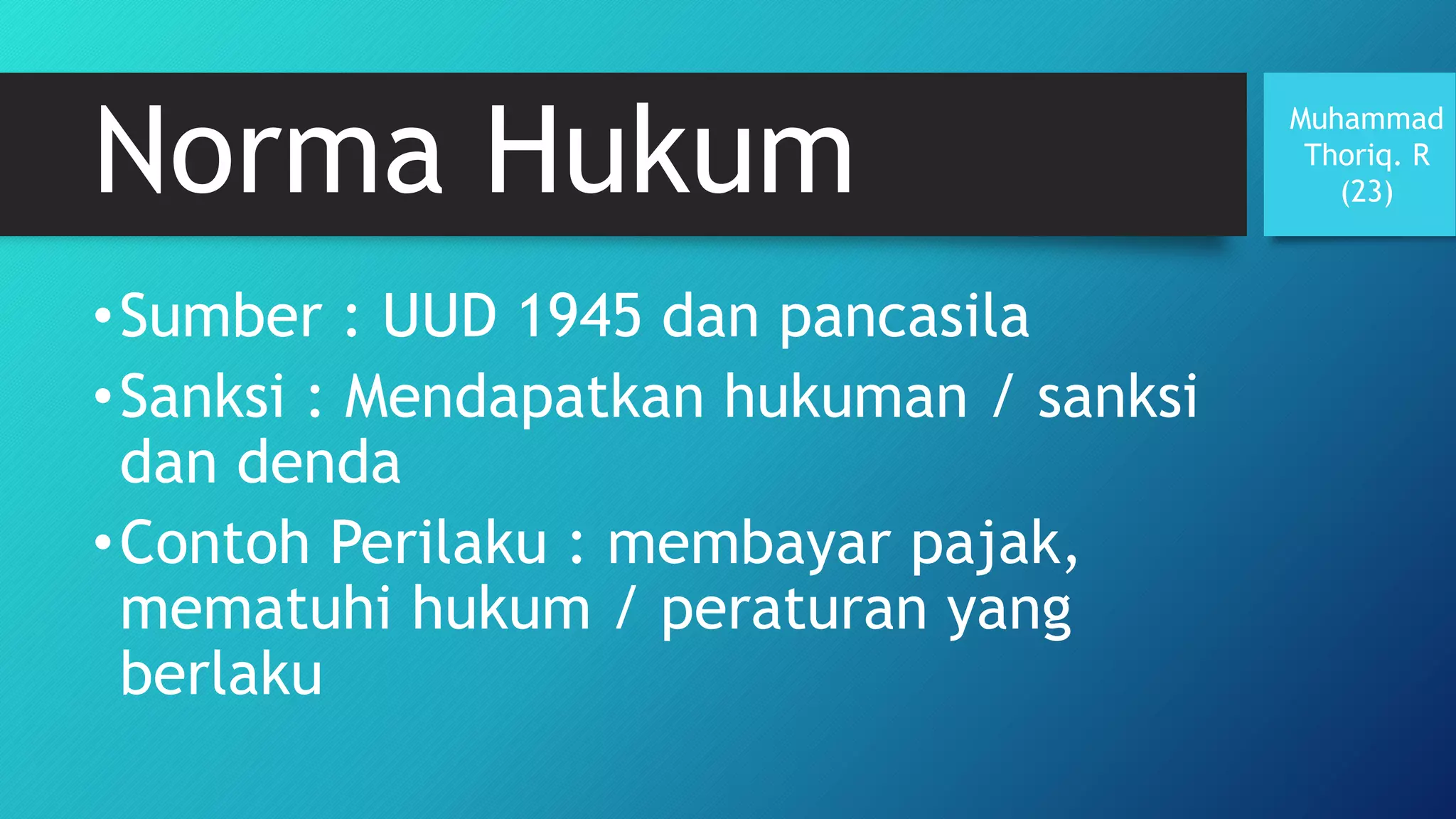 Contoh Norma Presentation | PPTX