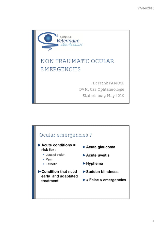 Non traumatic ocular_emergencies | PDF