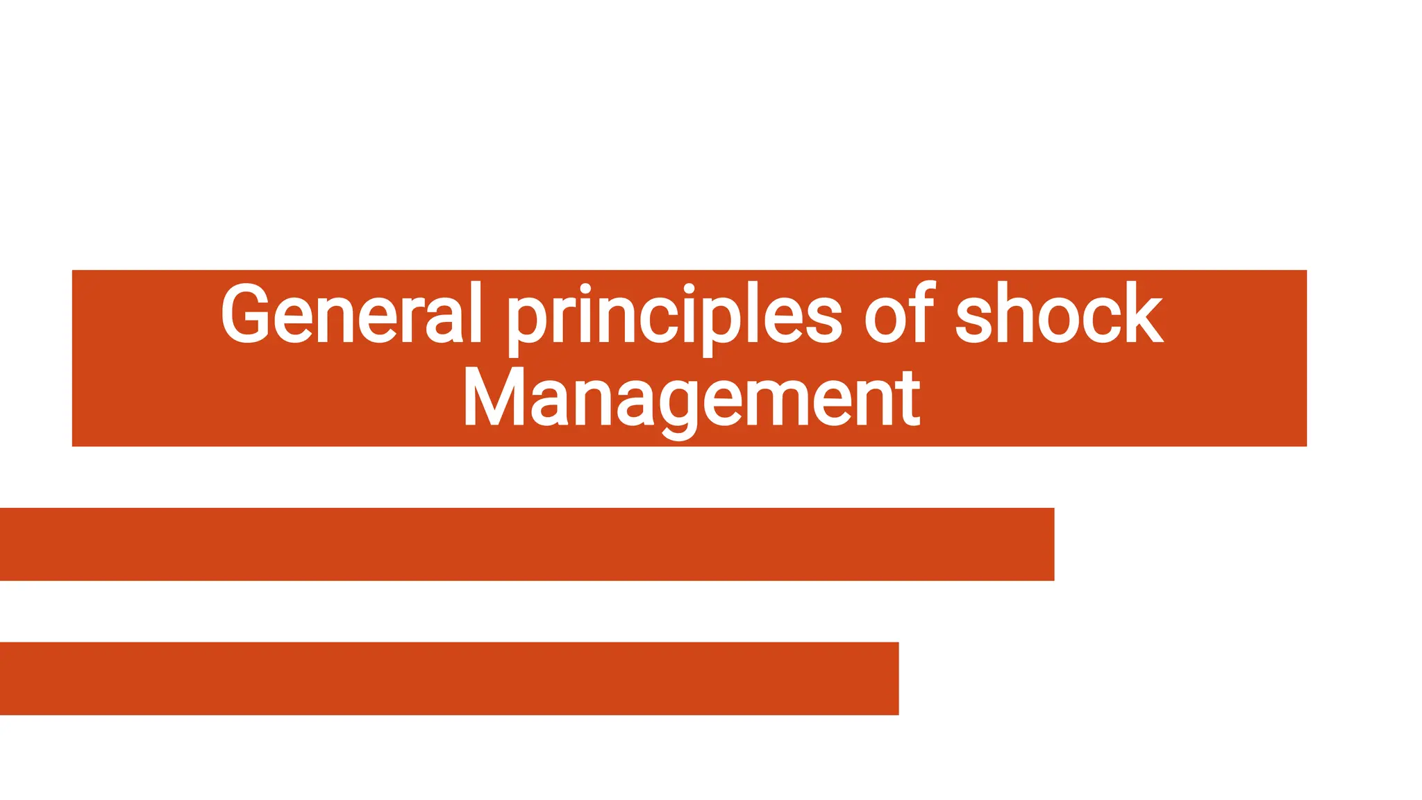 Pracrical notes on management of non traumatic shock | PDF
