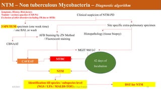 Non tuberculous mycobacteria | PDF