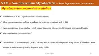 Non tuberculous mycobacteria | PDF