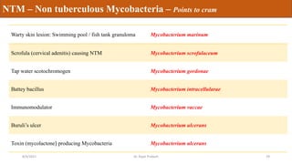 Non tuberculous mycobacteria | PDF