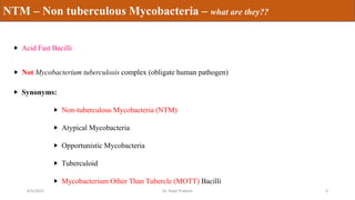 Non tuberculous mycobacteria | PDF