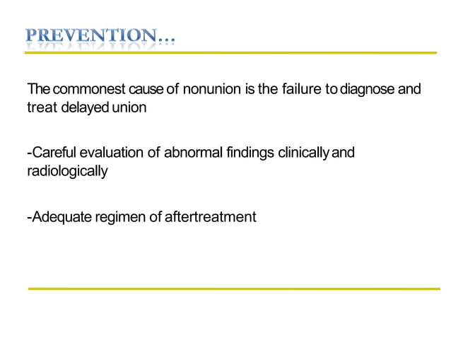 NON UNION AND CHRONIC OSTEOMYELITIS | PPT
