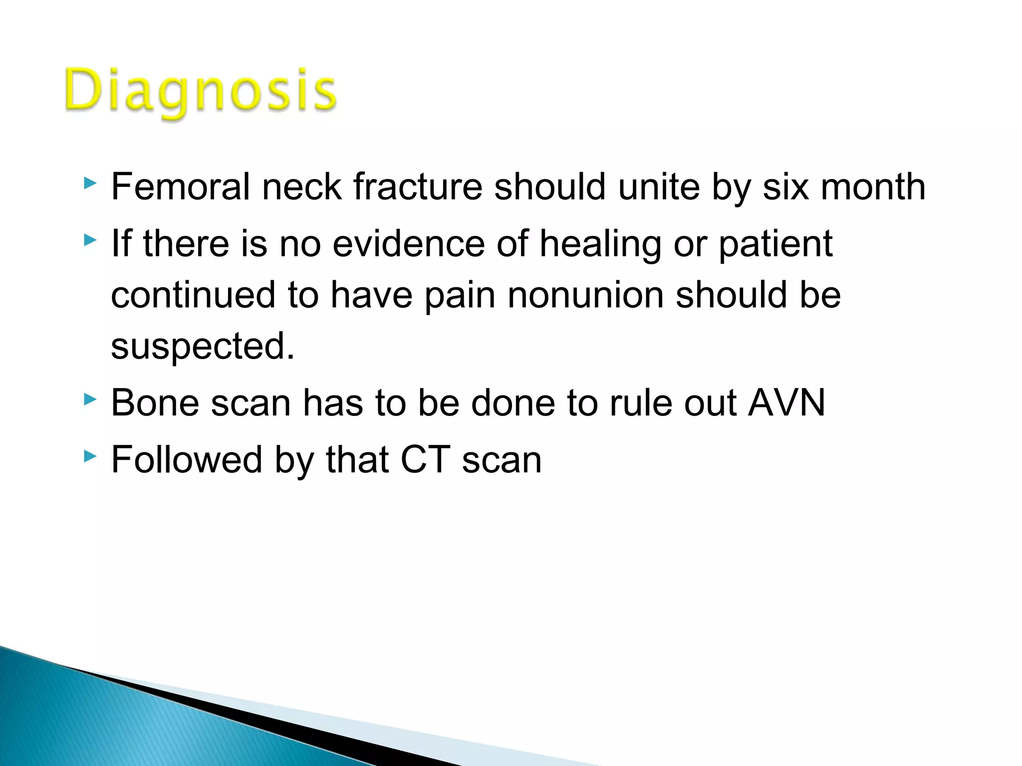 Non union fracture neck of femur | PPT