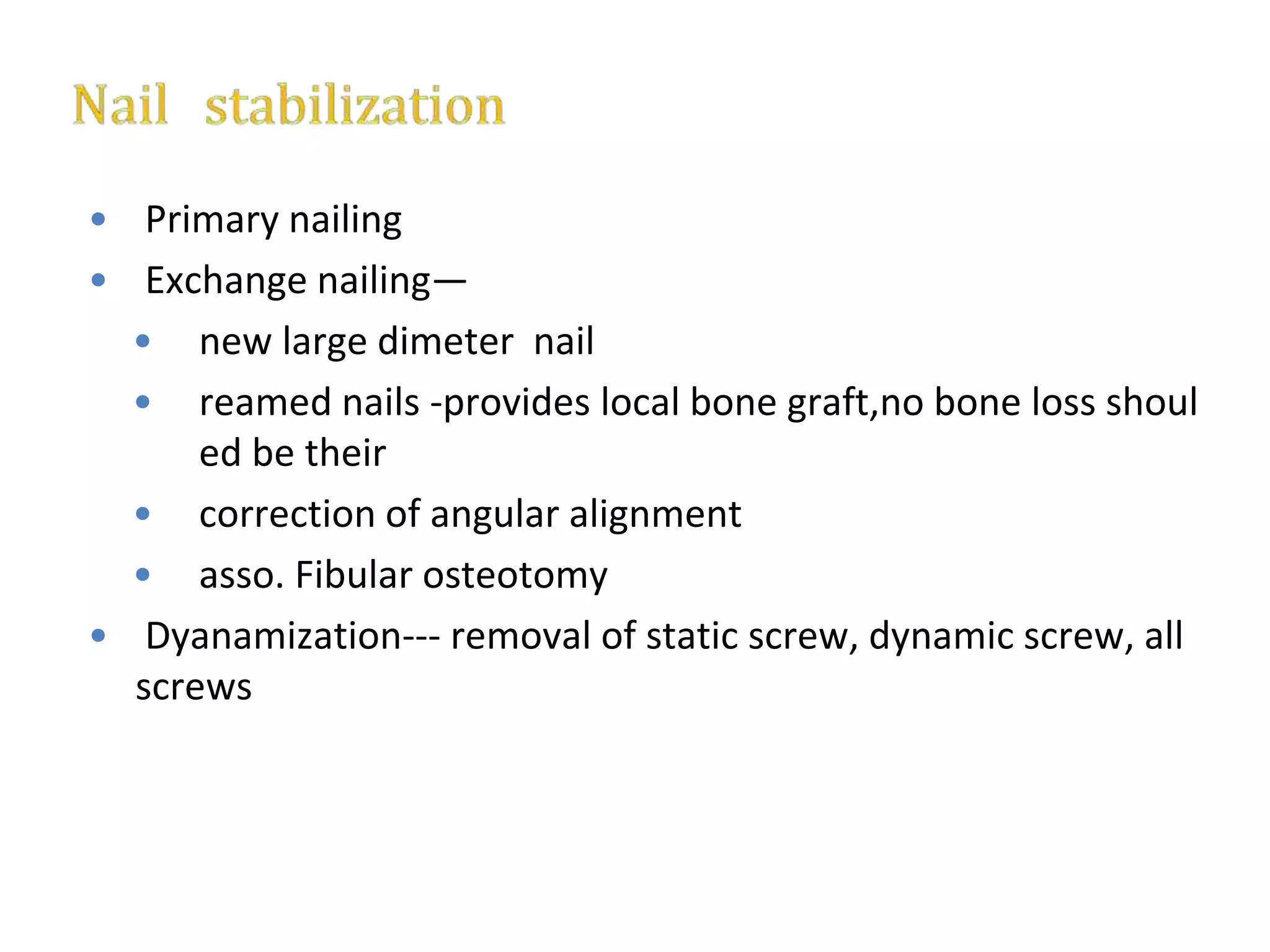 Nonunion definition, causes, classification and management | PPTX