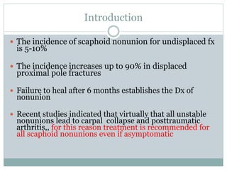 Non union scaphoid 1 | PPTX