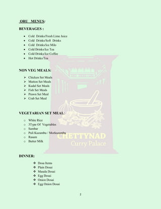 Non veg restaurant | PDF